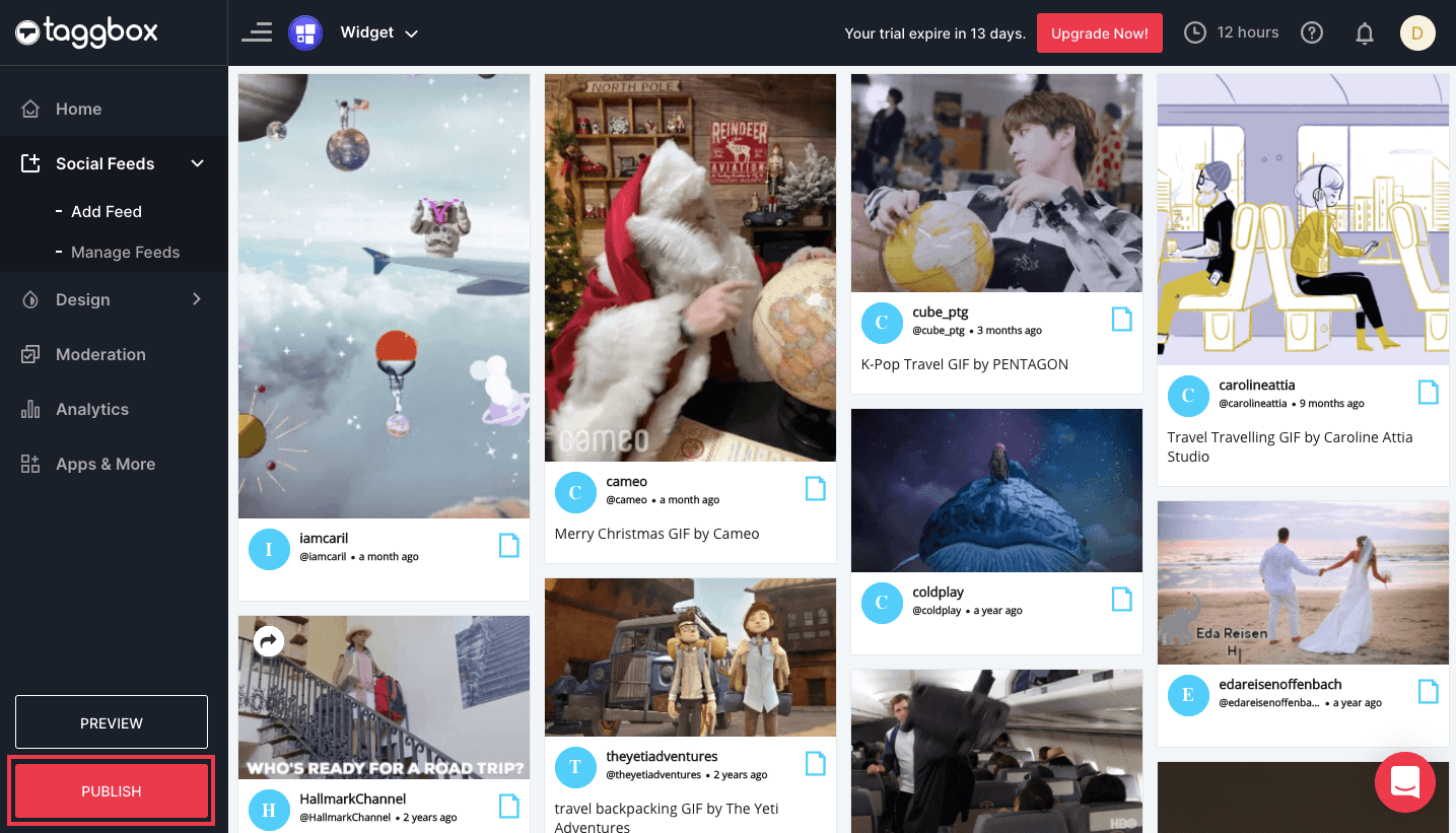 Breve guía para insertar GIFs de Giphy en tu sitio web - Taggbox Blog
